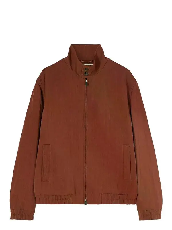 RETORI Wrinkled-effect Bomber Jacket - Brown