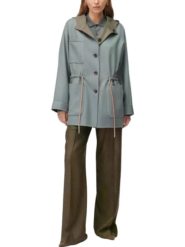 RETORI Retro Hooded Reversible Parka - Grey