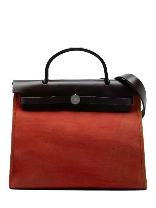 Hermès 2012 Herbag Zip 31 Satchel - Orange