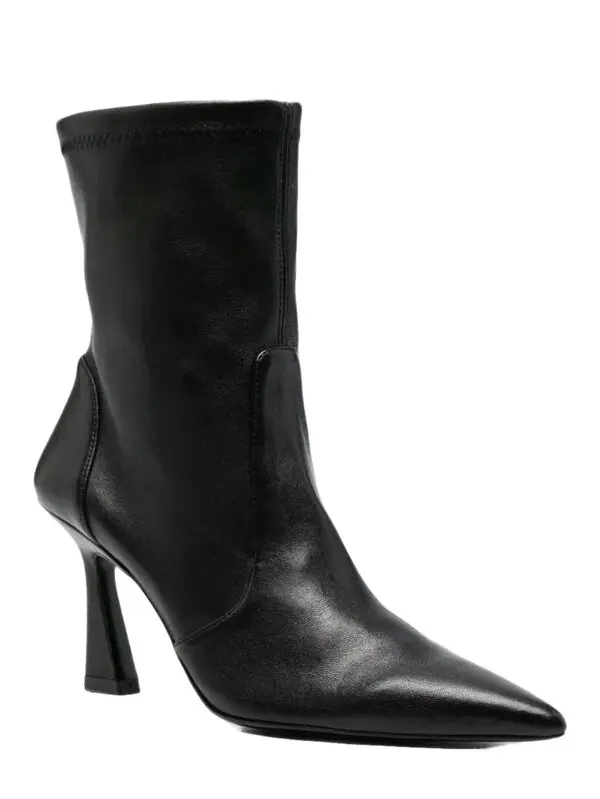STUART WEITZMAN Vinnie Pointed-toe Ankle Boots - Black