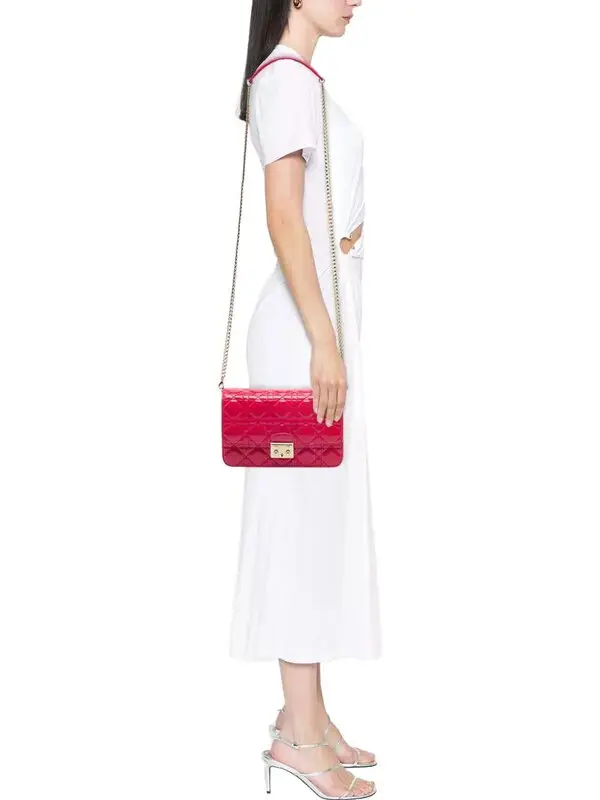 Dior 2014 Patent Cannage Miss Promenade Crossbody Bag - Pink