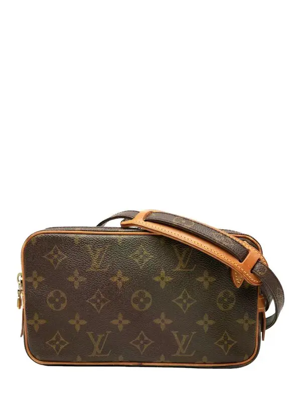 LOUIS VUITTON Monogram Canvas Pochette Marly Bandouliere - Brown