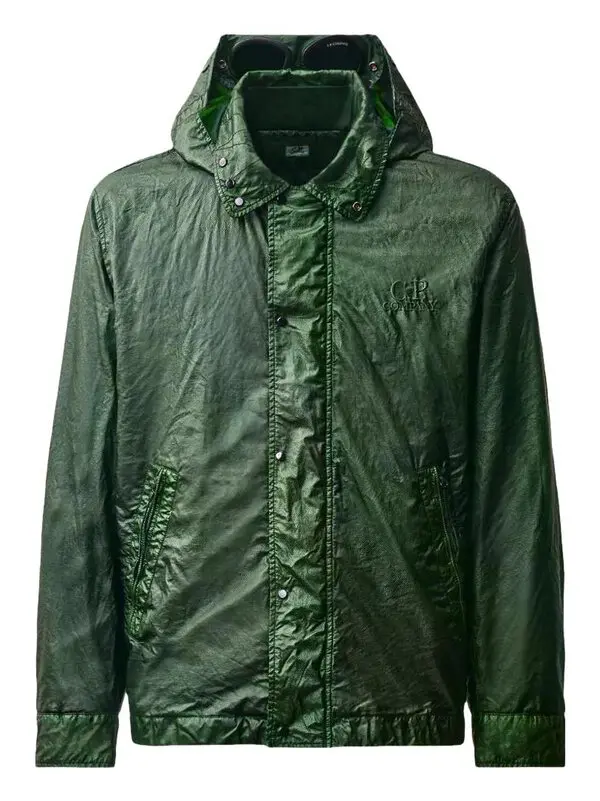 C.P. COMPANY Goggle-detail Embroidered Jacket - Green
