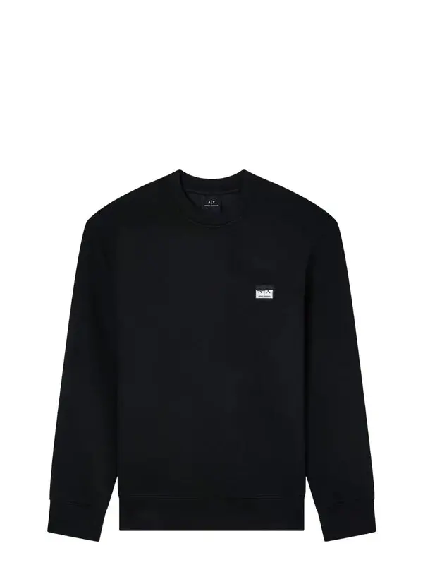 Armani Exchange Logo Patch Sweatshirt - Black