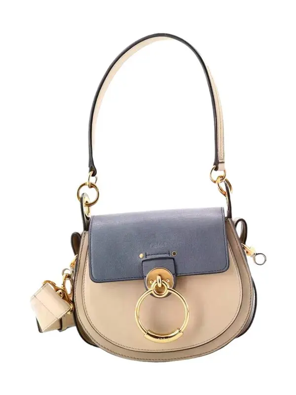 Chloé Tess Bag Leather Small Shoulder Bag - Neutrals