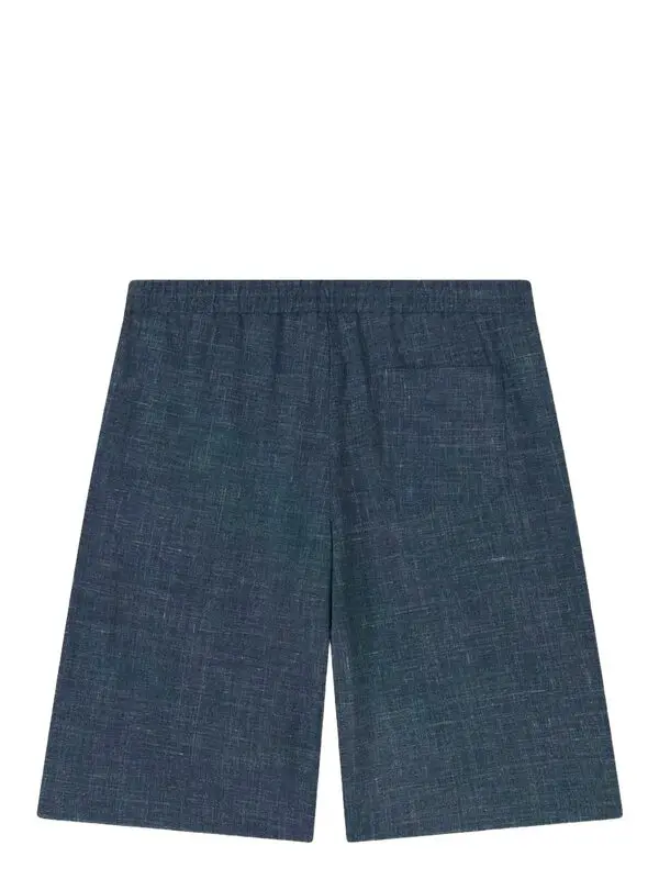 RETORI Retro Drawstring Pleated Shorts - Blue
