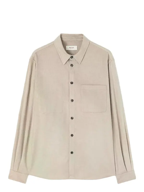 RETORI Rope-detail Shirt Jacket - Neutrals