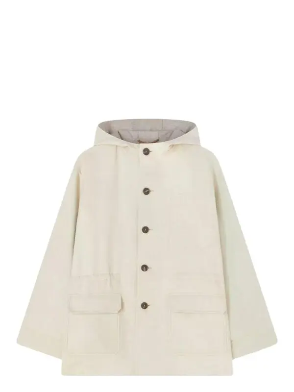 RETORI Retro Rope Reversible Wool Parka - Neutrals