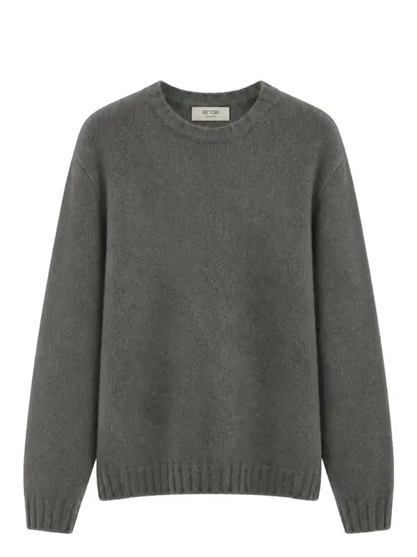 RETORI Cashmere Crew Neck Sweater - Grey