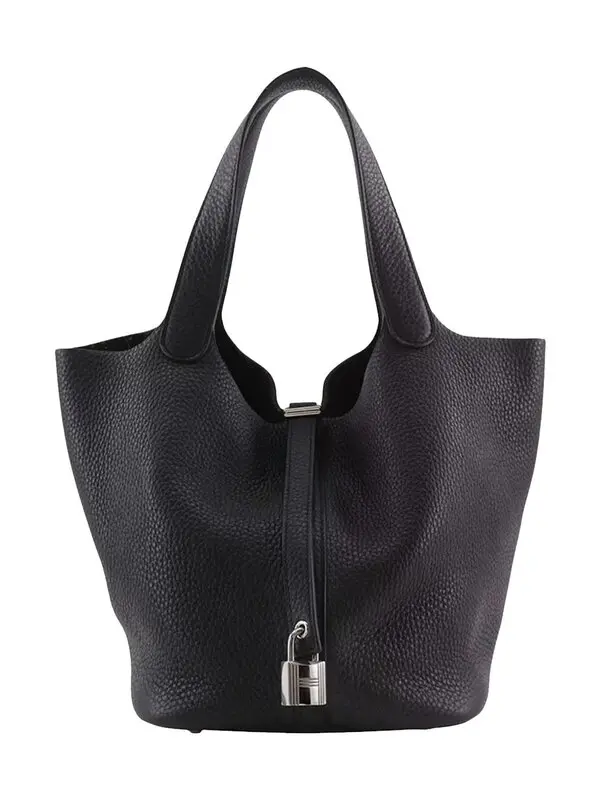 Hermès 2020 Clemence Picotin Lock 22 Handbag - Black
