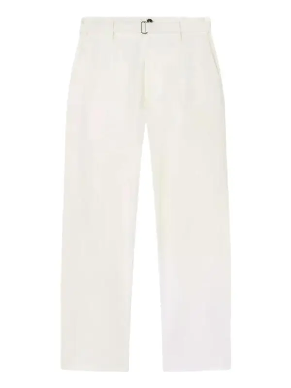 RETORI Belted Cotton-gabardine Trousers - Neutrals