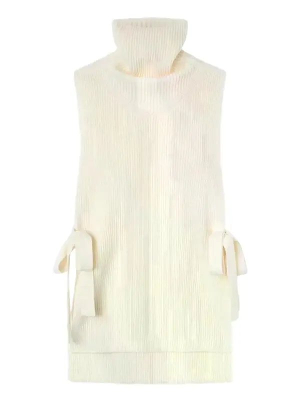 RETORI Rib-knit Side-tie Vest - Neutrals