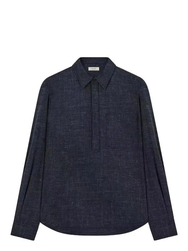 RETORI Long-sleeve Polo Shirt - Blue