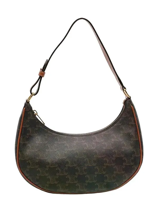 Celine Triomphe Canvas Ava Shoulder Bag - Brown