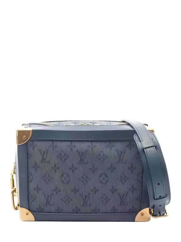 LOUIS VUITTON Monogram Denim Soft Trunk Crossbody Bag - Blue