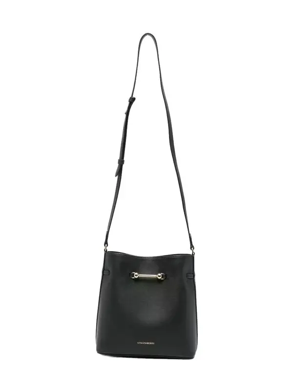 Strathberry Corda Bucket Leather Tote Bag - Black