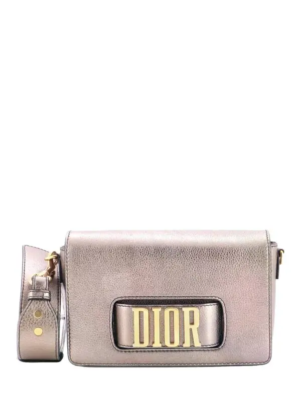 Dior Dioevolution Flap Bag Leather Medium Shoulder Bag - Brown