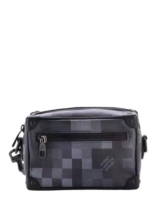 LOUIS VUITTON Soft Trunk Bag Damoflage Canvas Mini Crossbody Bag - Black