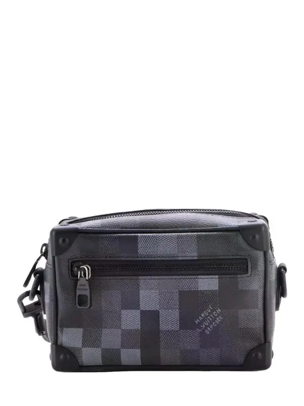 LOUIS VUITTON Soft Trunk Bag Damoflage Canvas Mini Crossbody Bag - Black