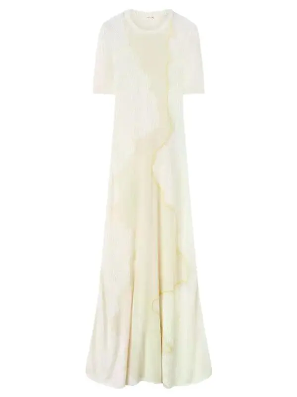 RETORI Retrofit Mixed-media Maxi Dress - Neutrals
