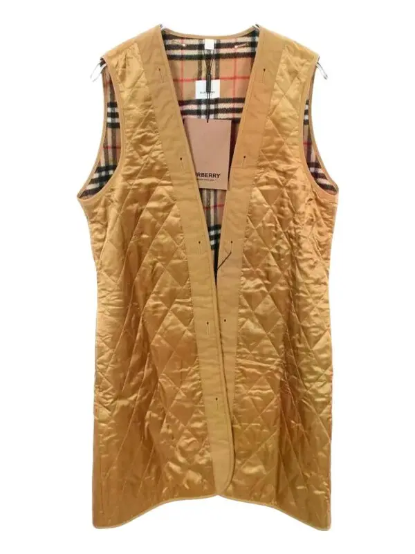 Burberry Nova Check Quilted Gilet - Neutrals