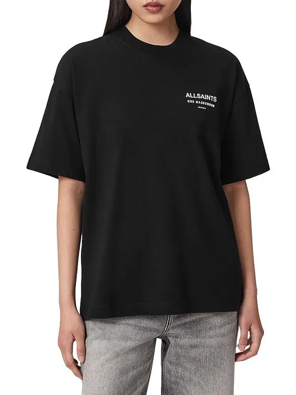ALLSAINTS Eliana Etta Graphic T-shirt - Black