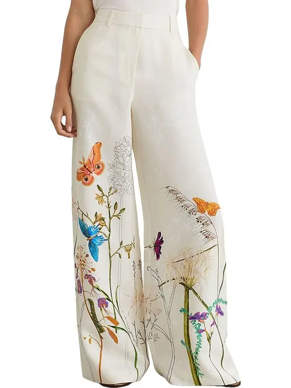 REISS X Nybg Ss26 Frankie Trousers - Ivory
