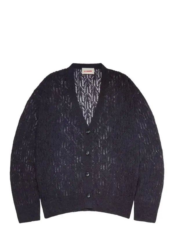 LA GRANNI Aranita V-neck Cardigan - Black