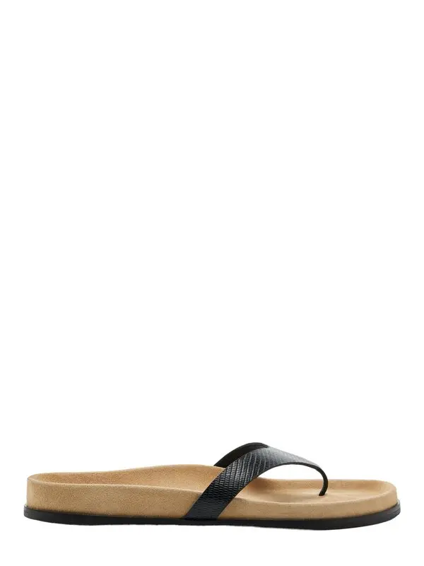TOTEME Swift Lizard-embossed Leather Sandals - Neutral