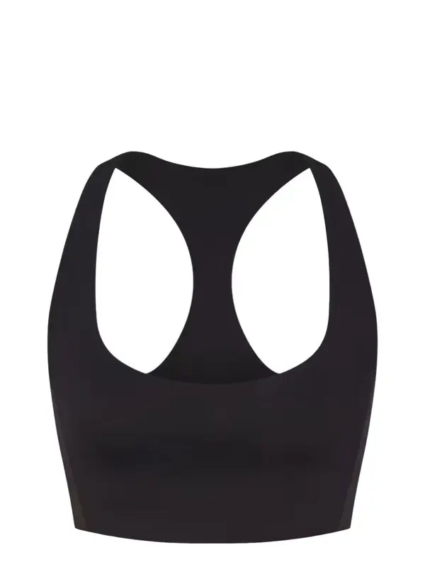 Nike X Skims Matte Shine Mix T-back Bra - Obsidan/igneous