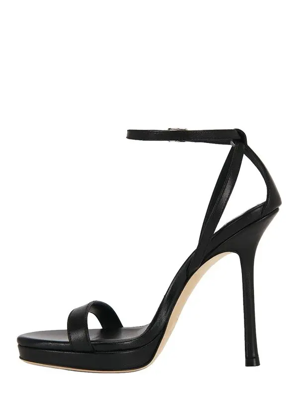 JIMMY CHOO Moza Pf 120 Stiletto Sandal - Black
