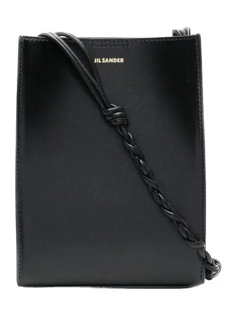 JIL SANDER Tangle Small Leather Crossbody Bag - Black