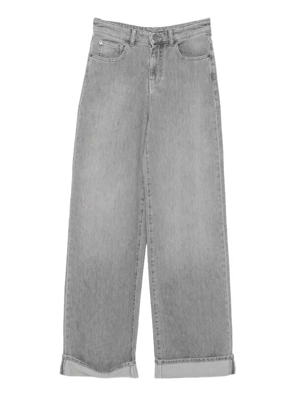 Emporio Armani Wide Leg Denim - Grey