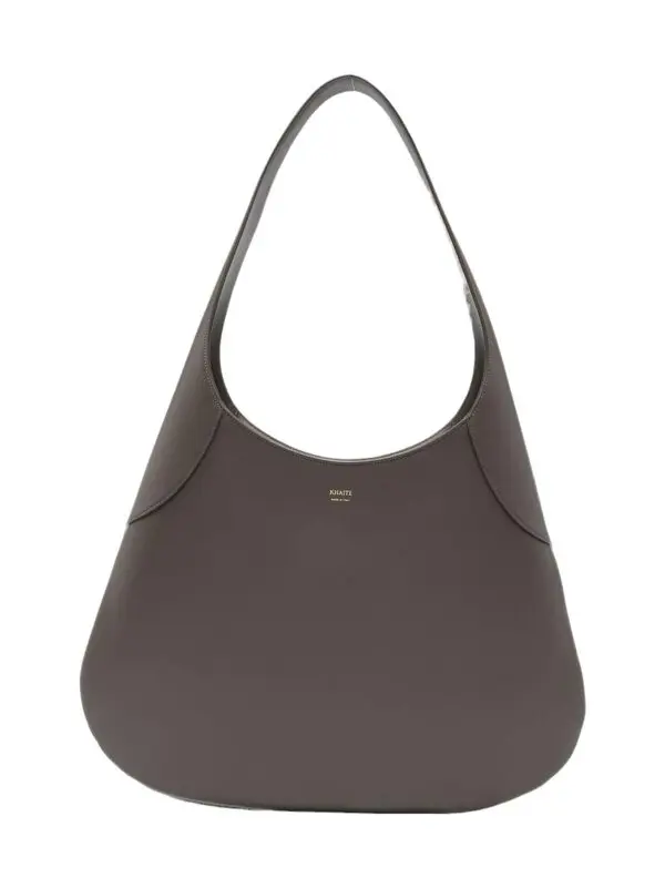 Khaite Joan Large Leather Hobo Bag - Grey