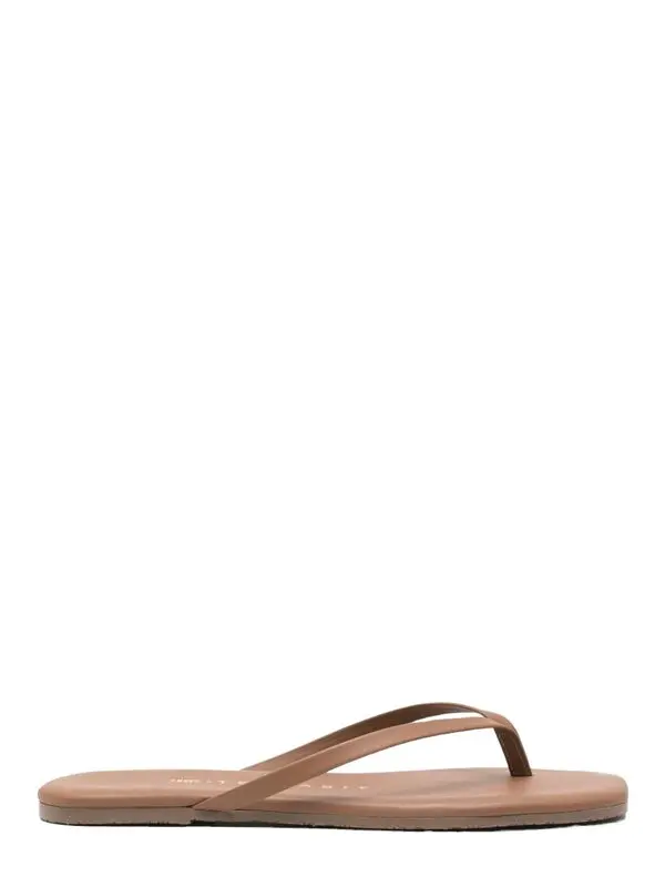 TKESS X TESSABIT Lily Leather Thong Sandals - Brown
