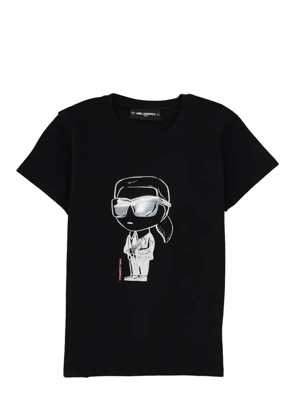 Karl Lagerfeld Graphic Print T-shirt - Black