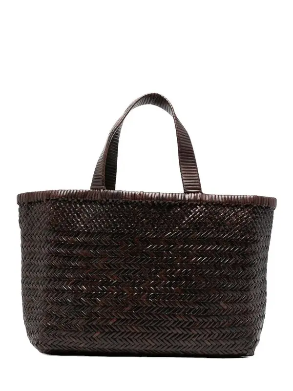 Manebí Medium Leather Tote Bag - Brown