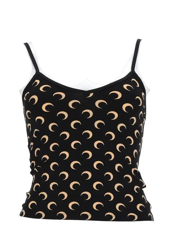 MARINE SERRE Moon Jersey Top - Black