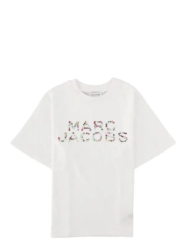 Marc Jacobs Embellished Logo T-shirt - White