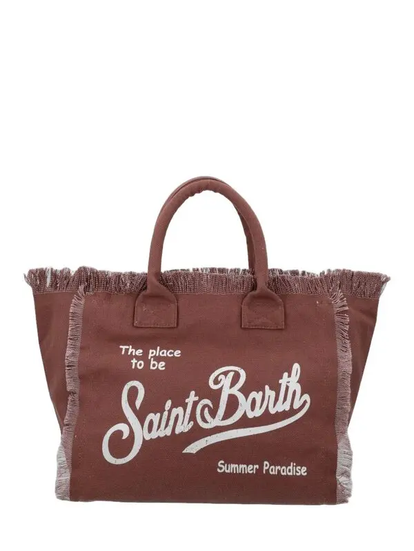 MC2 SAINT BARTH Canvas Vanity Bag - Brown