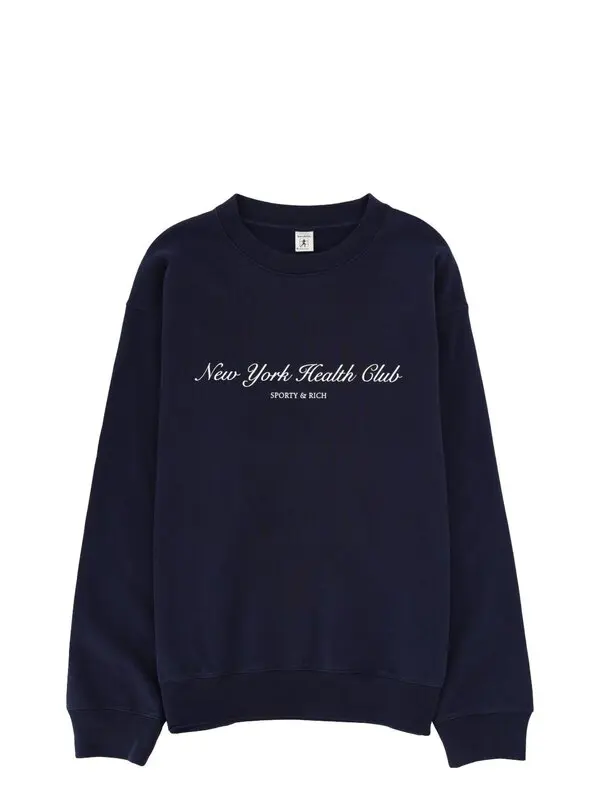 SPORTY&RICH Ny Health Club Sweatshirt - Blue