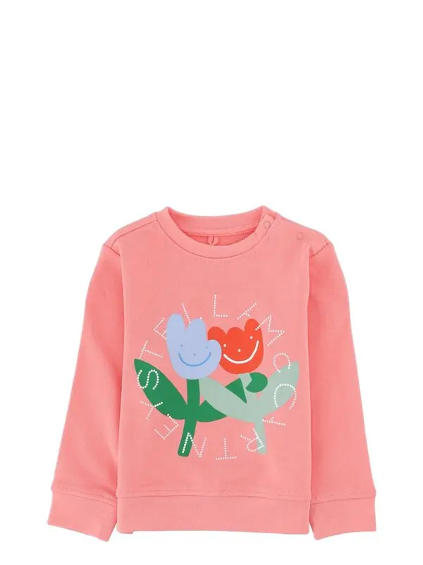 Stella McCartney Cotton Sweatshirt With Graphic Detail - Multicolour