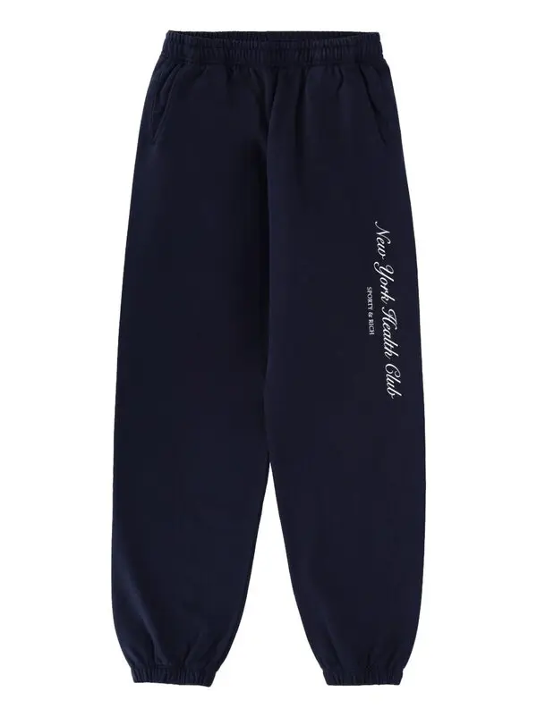 SPORTY&RICH Logo Sweatpants - Blue