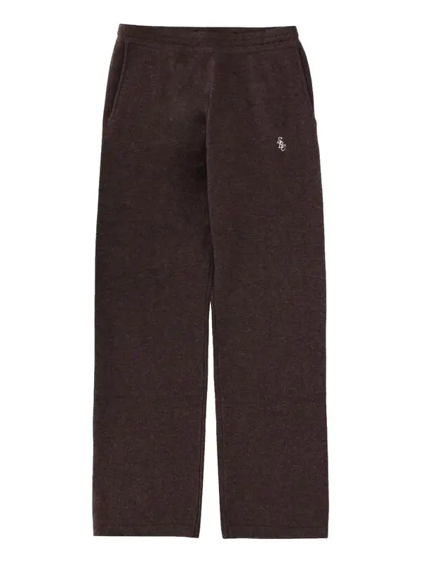 SPORTY&RICH Cashmere Wool Blend Pants - Brown