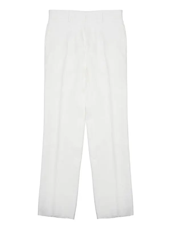 Tagliatore Linen Trousers - White