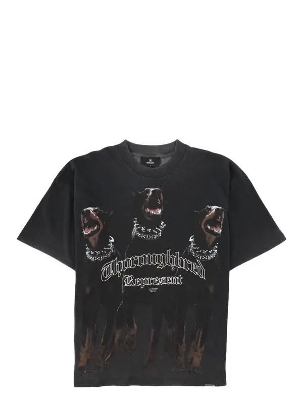 REPRESENT Thoroughbred Graphic T-shirt - Black