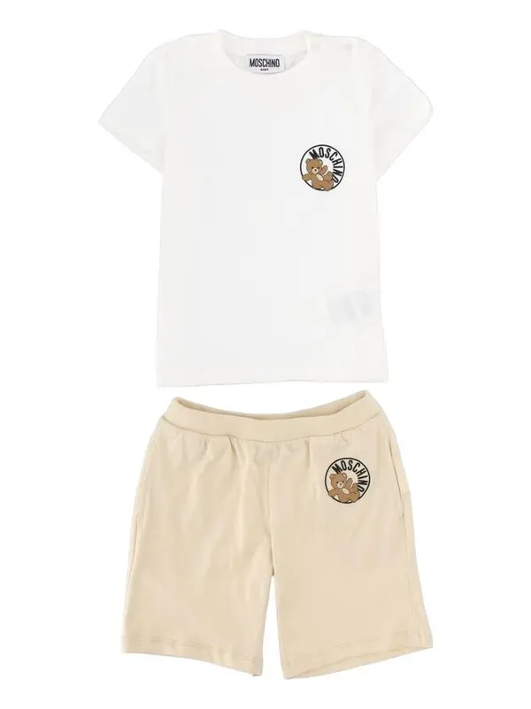 Moschino Teddy Bear Print T-shirt And Shorts Set - Multicolour