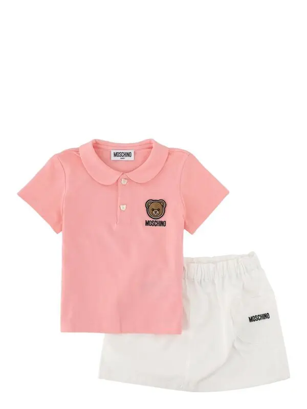 Moschino Polo Shirt And Skirt Set - Multicolour
