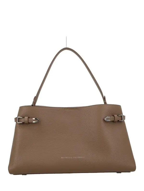 Brunello Cucinelli Leather Shoulder Bag - Brown