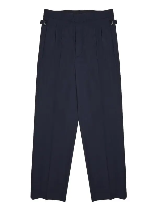 BE ABLE Wool Blend Tailored Trousers - Blue
